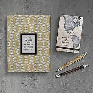 Creative Brands Gifts For Him Office Supplies for Men Hardcover Coptic Bound & Sewn Journal by Faithworks, 6.5 x 8.75-Inch, Adventure