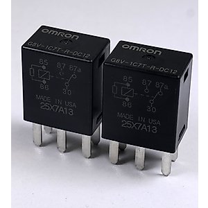 OMRON ELECTRONIC COMPONENTS - G8V-RH-1C7T-R-DC12 (2 Pieces)- MICRO AUTOMOTIVE RELAY, SPDT, 12VDC, 20A