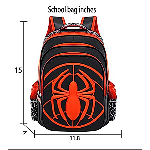 TUDERE 3D cartoon schoolbag waterproof lightweight boys and girls schoolbag red model
