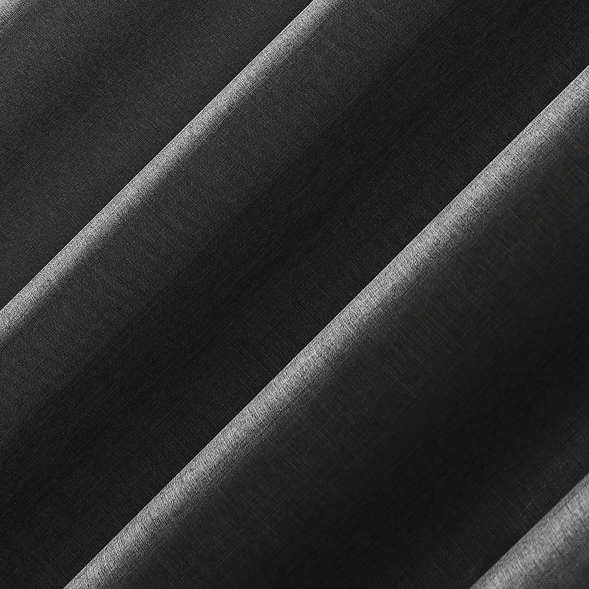 No. 918 Trevor Heathered Texture Semi-Sheer Tab Top Curtain Panel Pair, 40" x 84", Coal