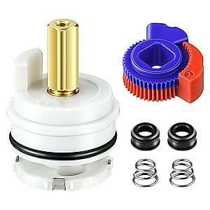 Dreyoo Square Stem Washerless Cartridge Replacement for DA603566, Shower Cartridge Compatible with Danze and Glacier Bay Single Handle Tub/Shower Faucets with Temperature Limit Stops
