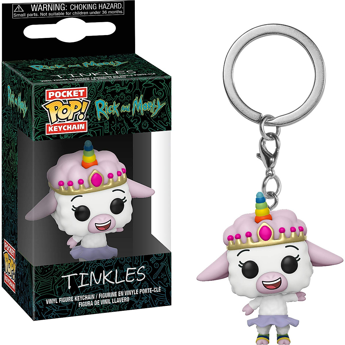 Funko 35931 Pop! Keychain: Rick & Mortytinkles, Multicolor