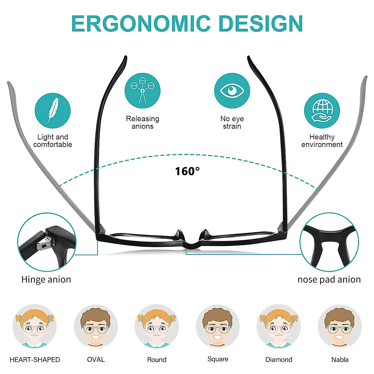 Okany Blue Light Glasses for Kids 3 Pack Blue Light Blocking Glasses for Girls Boys Computer Gaming Screen Glasses, Anti Glare Eyestrain Teen Fashion Glasses Age 3-10 (Grey Black+Transparent+Leopard)