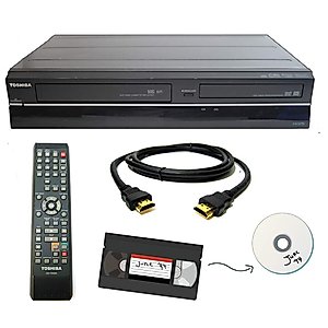 Toshiba VHS to DVD Recorder VCR Combo w/ Remote, HDMI (Renewed)