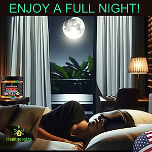 Healthergize Hemp Gummies-Great for Sleep, Joints, Relax, Calm, Muscles, Discomfort, Skin-Hemp Gummy Bears Peace and Relaxation-Variety Fruity Flavors-Natural Hemp Edibles Bears-Made in USA-90 Bears