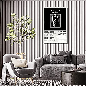 ZGSDGF The Weeknd Poster Trilogy Music Album Cover Canvas Wall Art Rapper Posters Room Aesthetic Wall Decor for Bedroom Living Room Bathroom 12x18 inch Unframed