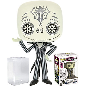Funko Disney: The Nightmare Before Christmas - Day of The Dead Jack Skellington Pop! Vinyl Figure (Bundled with Compatible Pop Box Protector Case)