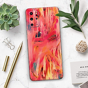 DesignSkinz Blurred Abstract Flow V10 Protective Vinyl Decal Wrap Skin Cover Compatible with The Samsung Galaxy S20 (Screen Trim & Back Glass Skin)