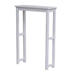 Alaterre Furniture Dorset 27" D x 9" D White Wood Toilet Base Cabinet with 23" W x 34" H x 7 7/8" D Storage Compartment, Clean Lines & Non-Abrasive Cleaning for Organizational & Decorative Appeal