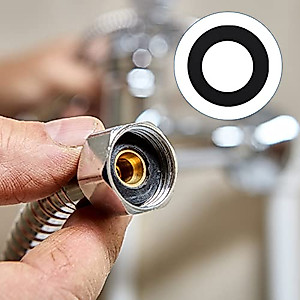 135 Pcs Garden Hose Washers Rubber Hose Gasket Washers Water Hose Washer with Screen for Sealing Repair Most Hose Faucet Nozzle Shower Head Connection