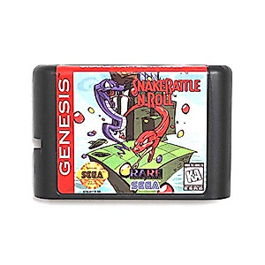 Snake Rattle 'n Roll 16 bit MD Game Card For Sega Mega Drive For Genesis
