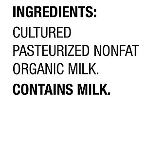 Wallaby Organic Aussie Greek Nonfat Yogurt, Plain, 32 oz. USDA Organic