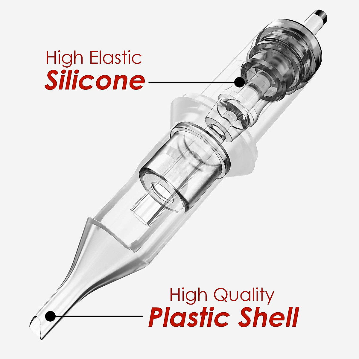 Wormhole Tattoo Cartridge Needles, 9RL Tattoo Needles 20PCS Disposable Tattoo Needle Cartridge Round Liner Cartridge Needles for Tattoo Pen Tattoo Machine Tattoo Supplies 1209RL