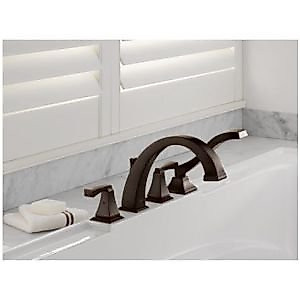 Delta Faucet Dryden Roman Tub Faucet with Hand Shower - T4751-SS - Bath Faucet, Handles & Hand Shower Set - Stainless (Valve Sold Separately)