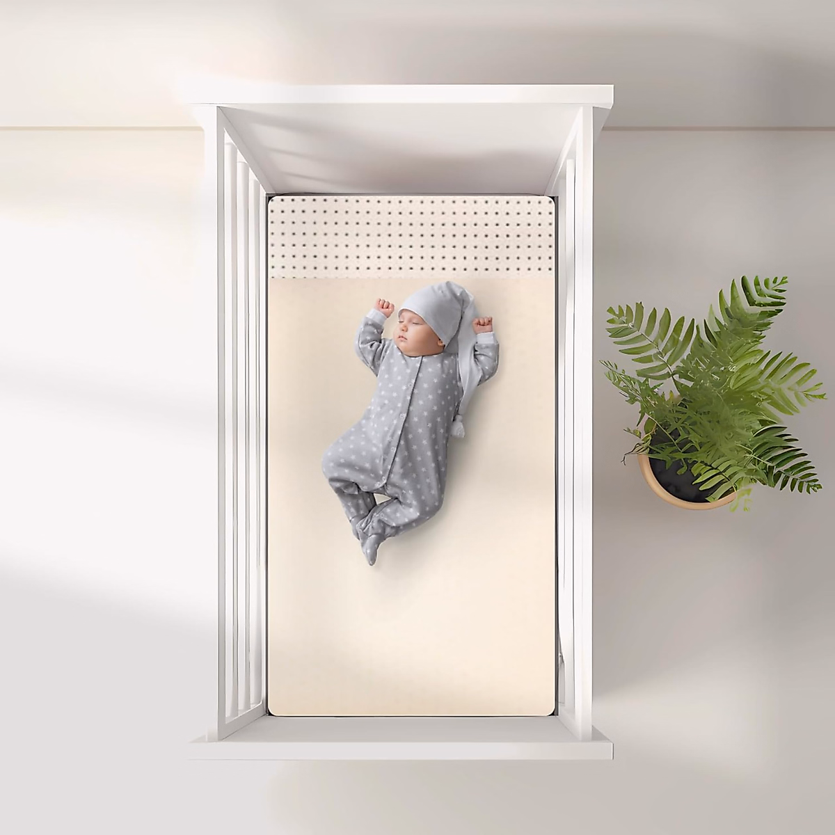 2” Inch Latex Organic Baby Crib and Toddler Bed Mattress Topper with Australian Wool Cover (Mini Sleeper, 18"x31"), GOLS Certified, Hypoallergenic and Breathable, Soft and Cooling, Made in USA