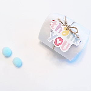 Thank You Paper Gift Tag (50 Pcs) - Great for Party, Baking Deco, Presents, Wedding Favors, Baby Shower, Birthday, Graduation, Holidays