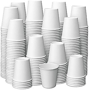 Prestee 500 Pack 3 Oz Paper Cups - Disposable Cups | Espresso Cups | Bathroom Cups 3 Oz Paper | Mouthwash Cups | Small Paper Cups | 3 Oz Bathroom Cups 3 Oz Paper | Small Cups