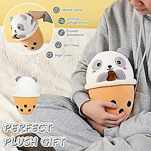 AIXINI Panda Boba Plush 10 inch Bubble Tea Stuffed Animal Soft Kawaii Plushie Toy