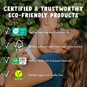 Eco by Naty Pull Ups - Hypoallergenic and Chemical-Free Training Pants, Highly Absorbent and Eco Friendly Pull Ups for Boys and Girls - Size (6) 4T-5T (35+ lbs) – 18 Count