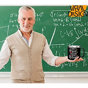 Teacher Appreciation Gifts, Teacher Mug/ Cup It Takes A Big Heart To Shape Little Minds 14 oz, Funny Teacher Gifts For Women Men, Gifts for Teachers/ Mother's Day Birthday Christmas Valentine Easter