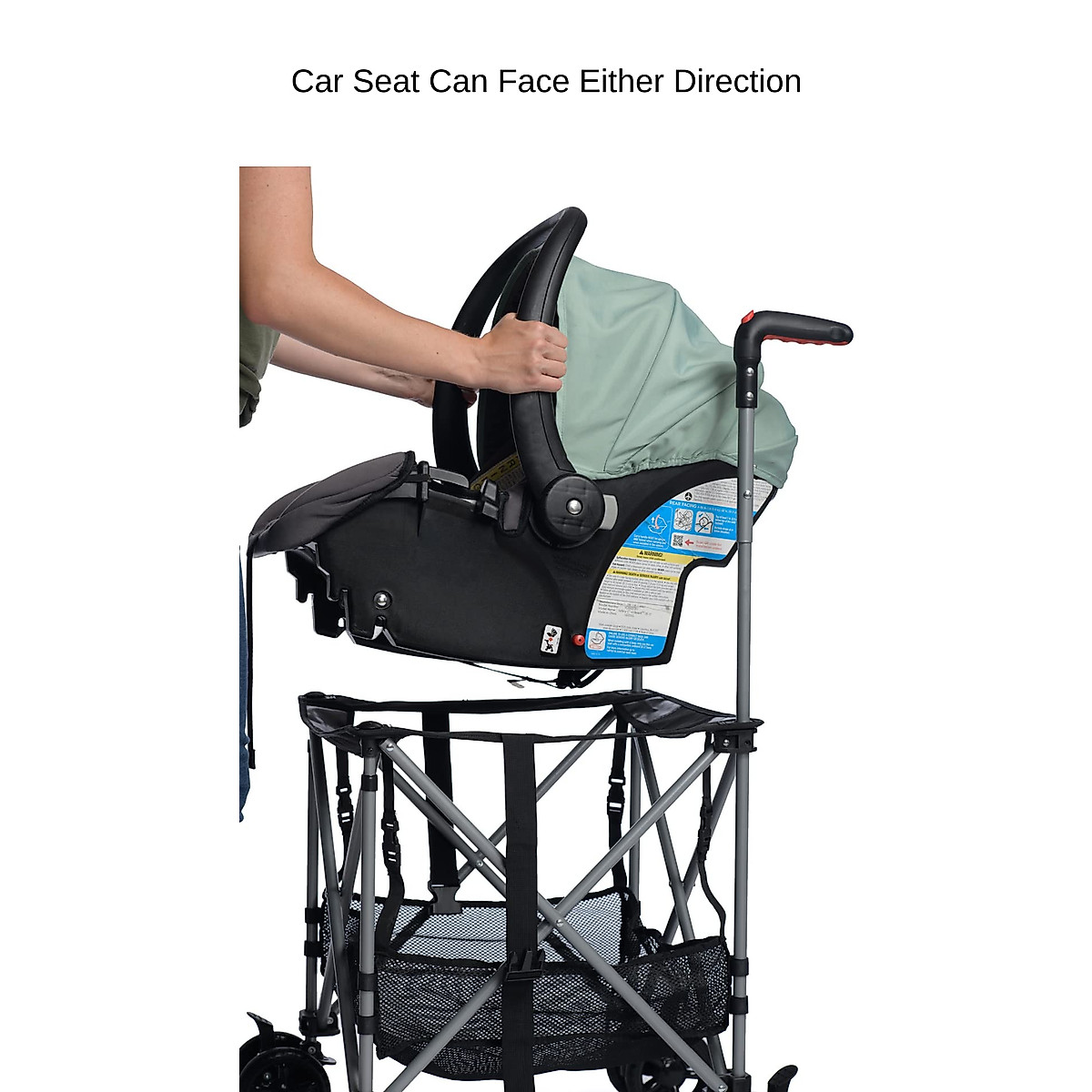Strolyy Universal Infant Car Seat Carrier. Adds Wheels to Any car seat. Compact & Lightweight. Fits Everywhere.