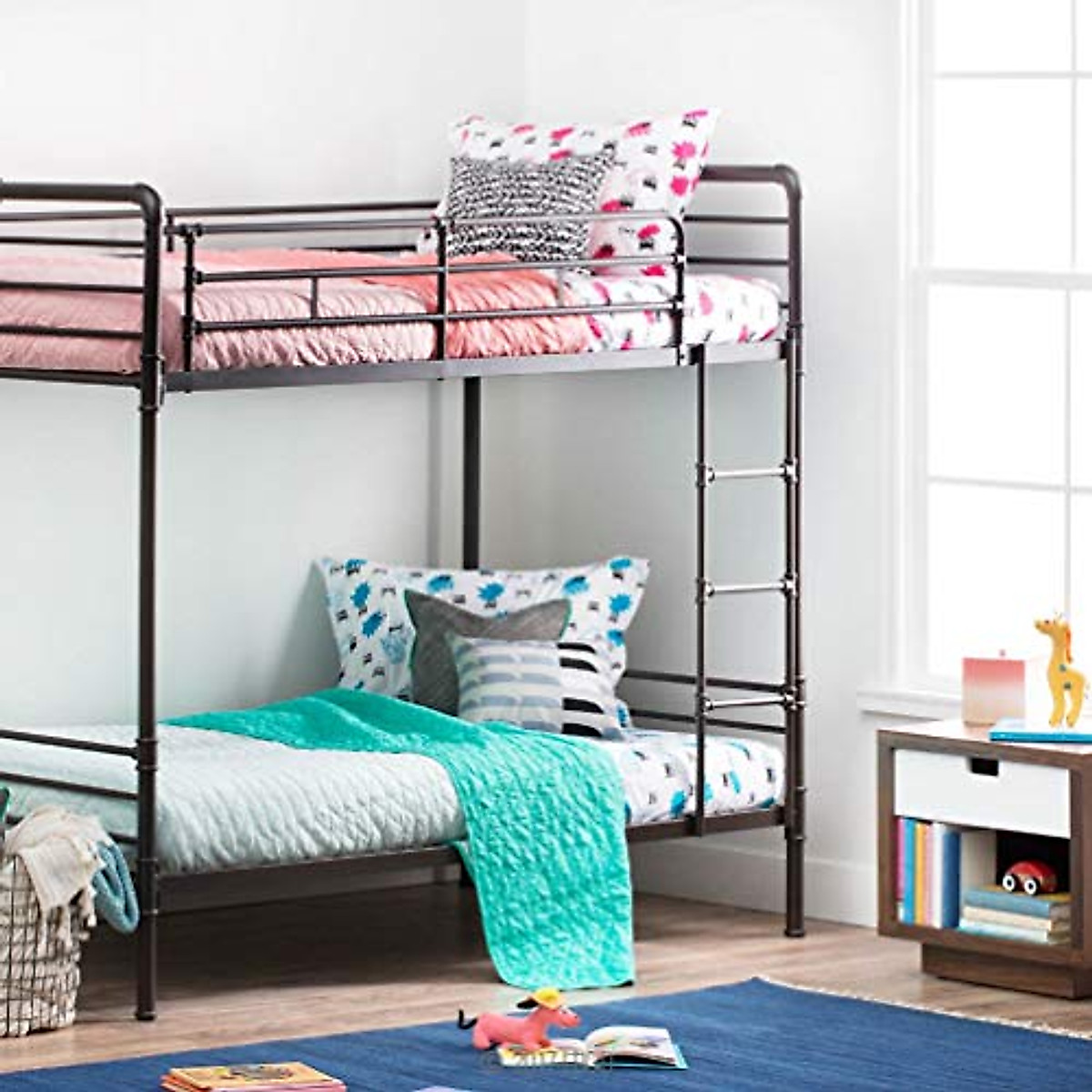 LUCID 5 Inch Gel Memory Foam Dual-Layered-CertiPUR-US Certified-Firm Feel Mattress, Twin, White