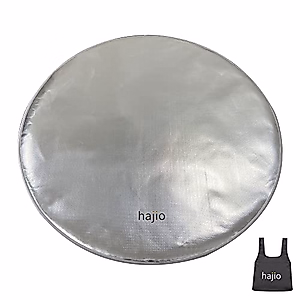 36" Round Fire Pit Mat Under Grill Mat hajio Fireproof Mat for Under Fire Pit Light Reflection Fire Pit Protective Pad Easy to Clean Patio Fire Pit Wood Burning
