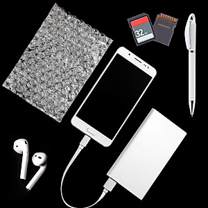 200 Pcs Clear Bubble Pouches Bags 4x6 inch, Protective Bubble Pouch, Double Walled Flush Cut Thickening Shockproof Foam Wrap Bags for Cushioning, Packing, Shipping, Moving and Storage