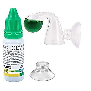 ZRDR Glass Drop Checker Kit with 15ml Co2 Checker Solution The Most Accurate Monitoring of Planted Tank Co2 Levels