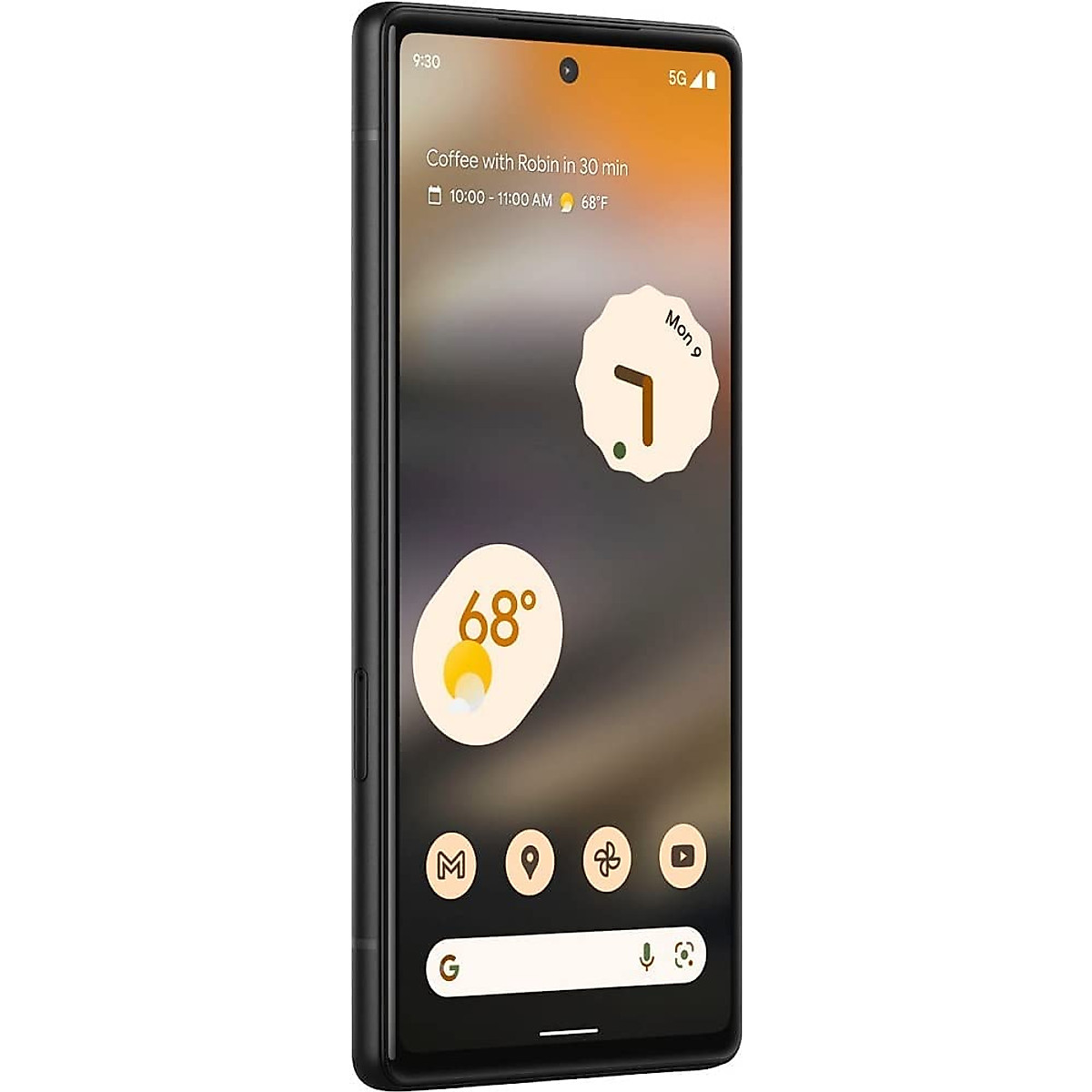 Google Pixel 6A 5G 128GB 6GB RAM Factory Unlocked (GSM Only | No CDMA - not Compatible with Verizon/Sprint) Global Version - Charcoal