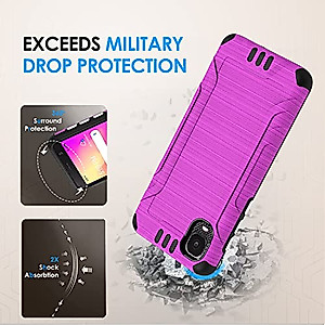 HRWireless Compatible for TCL A3 A509DL Phone Case 5.5" (Not for X Version), TCL A3 Case with Premium Original Minimalistic Design for Shock Absorption, Accidental Drop, Scratche, Hybrid Unisex Cover