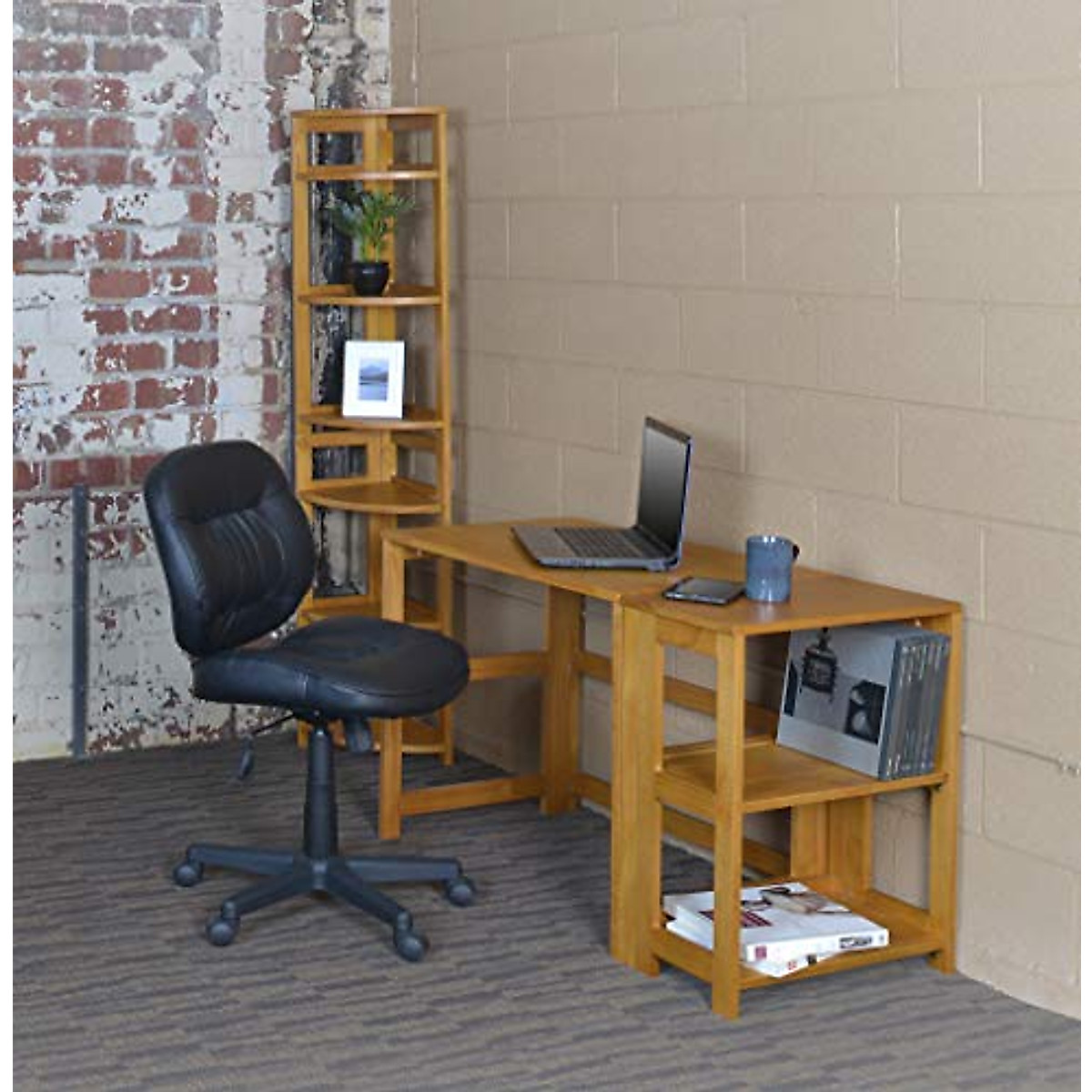 Regency Flip Flop Bookcase, 28 x 22-inches, Medium Oak