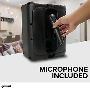 Gemini Sound GSYS-2400 Compact Home Stereo System | 2000W Peak Power | Bluetooth, USB & Analog and Digital Inputs | Multi-Color LED Party Lighting | Ideal for Parties, Karaoke & Home Theater