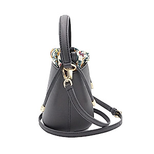 Tory Burch 86077 Black With Gold-Toned Hardware Women's Emerson Mini Bucket Bag