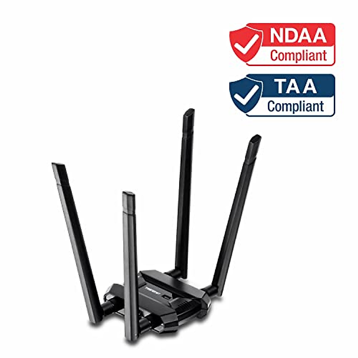 TRENDnet AC1900 High Power Dual Band Wireless USB Adapter, TEW-809UB, Stream 4K HD Video, Windows-Mac OS Compatible, USB 3.0 to USB Type A, Black (Pack of 1)