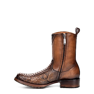 Cuadra Men's Boot in Genuine Python Leather and Bovine Leather with Zipper, 2T1EPH, Size 11
