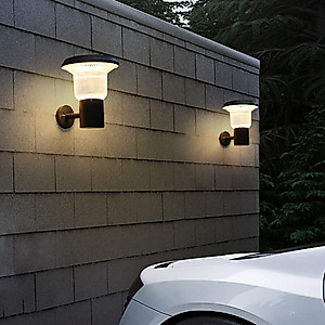 Outdoor Solar Light Modern Simple LED Wall Light - Wall Mount Wall Light, Waterproof Lamp Home Garden Light