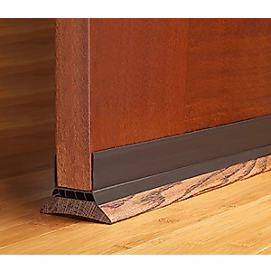 M-D Building Products 43337 36-inch Brown Vinyl U-Shape Cinch Slide-On Under Door Seal