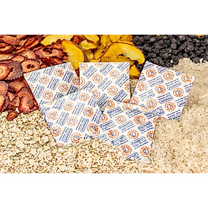 PackFreshUSA: 200 Pack - 10cc Oxygen Absorber Packs - Food Preservation - Long-Term Food Storage Guide Included