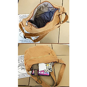 Messenger Bag for Men Women Large Capacity Crossbody Bag Canvas Tote Bag Shoulder Bag Satchel Hobo for School Work
