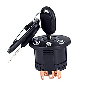 Starter Ignition Switch with Keys 4 Position Fits for Husqvarna AYP Craftsman Sears Poulan Lawn Mower Rider Replace193350 532193350 6900-49P1