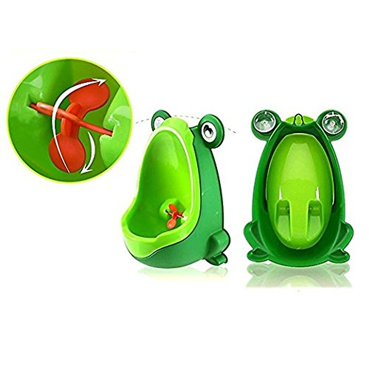 IVYRISE Green Frog Toilet Boy Pee Stand Up Potty Kids Toddler Pee Trainer Bathroom Funny Aiming Target Training Urinal