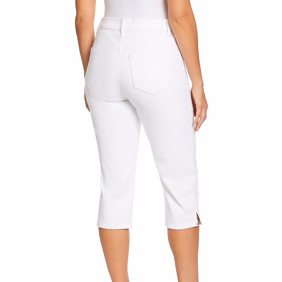 Gloria Vanderbilt Women's Amanda Capri Jean, Vintage White, 10 Regular