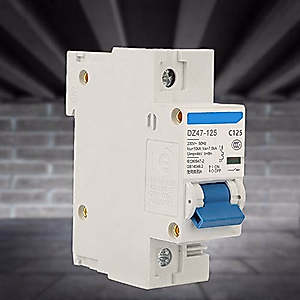 YWBL-WH Circuit Breaker DZ47-125 1P Current 30mA Leakage Air Switch 0.1S 7.5KA (125A)