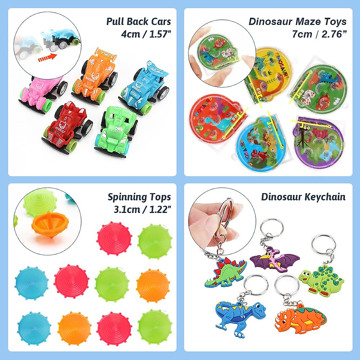 nicknack 120pcs Pinata Filler Toys Party Favor Assortment for Kids Birthday Prizes Box Toy for Classroom Rewards,Treasure Box Prizes,Carnival Prizes