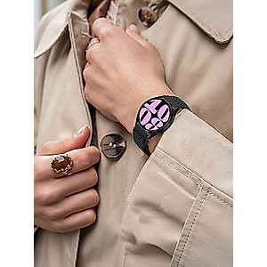 MYAPULUA 20mm Braided Stainless Steel Band for Samsung Galaxy Watch 6/5/4/3/2/1