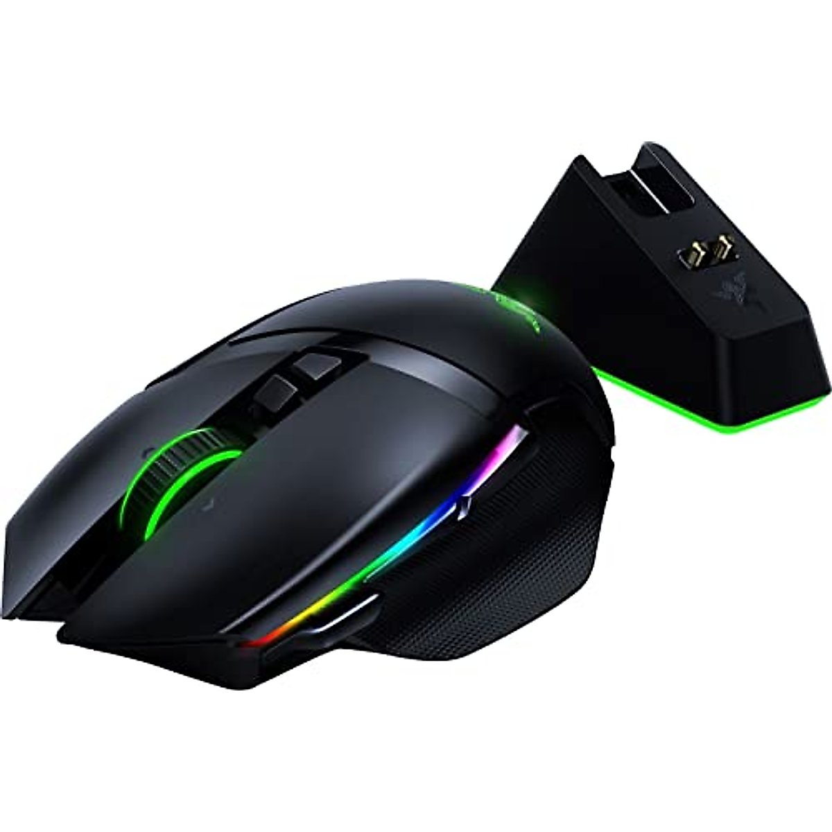 Razer Basilisk Ultimate HyperSpeed Wireless Gaming Mouse w/Charging Dock 20K DPI Optical Sensor - Chroma RGB - 11 Programmable Buttons - 100 Hr Battery - Classic Black (Renewed)