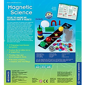 Thames & Kosmos Magnetic Science | 33 STEM Experiments | Ages 8+ | Learn About Earth’s Magnetic Poles | Discover How Invisible Magnetic Fields Work | Full-Color 48-Page Manual
