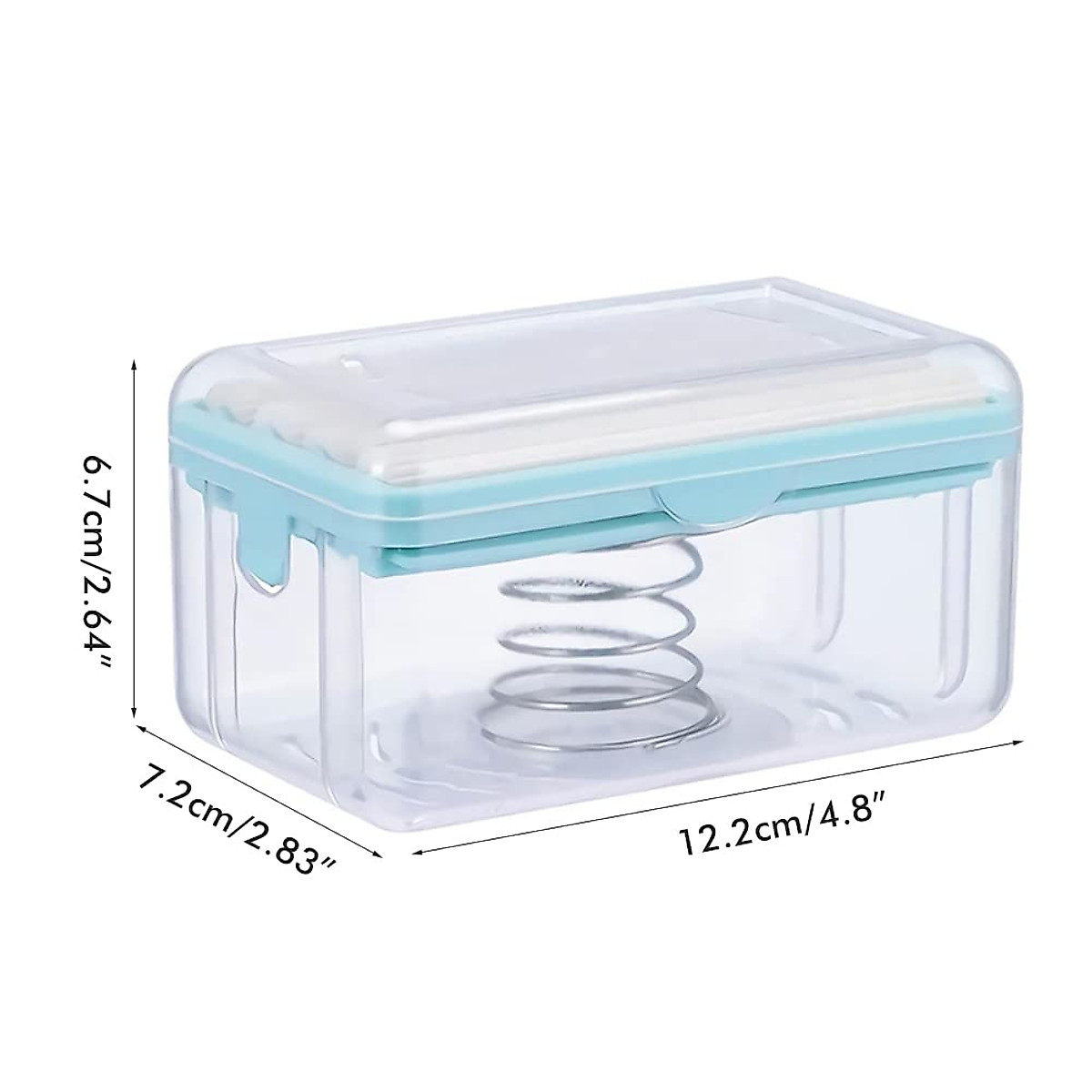 Osuner Multifunctional Bubble Box,Removable Drainers, Dish Foam 2 in 1 Storage Foaming Box,Roller Spring Dish