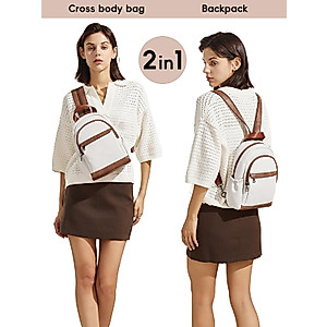 CLUCI Sling Bags for Women, Small Sling Bag for Women, Crossbody Bags for Women, Leather Sling Backpack Convertible Travel